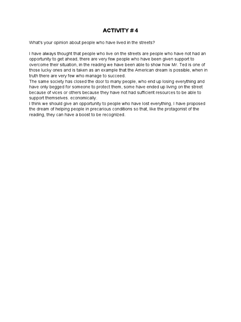 Activity 4 | PDF | Social Science
