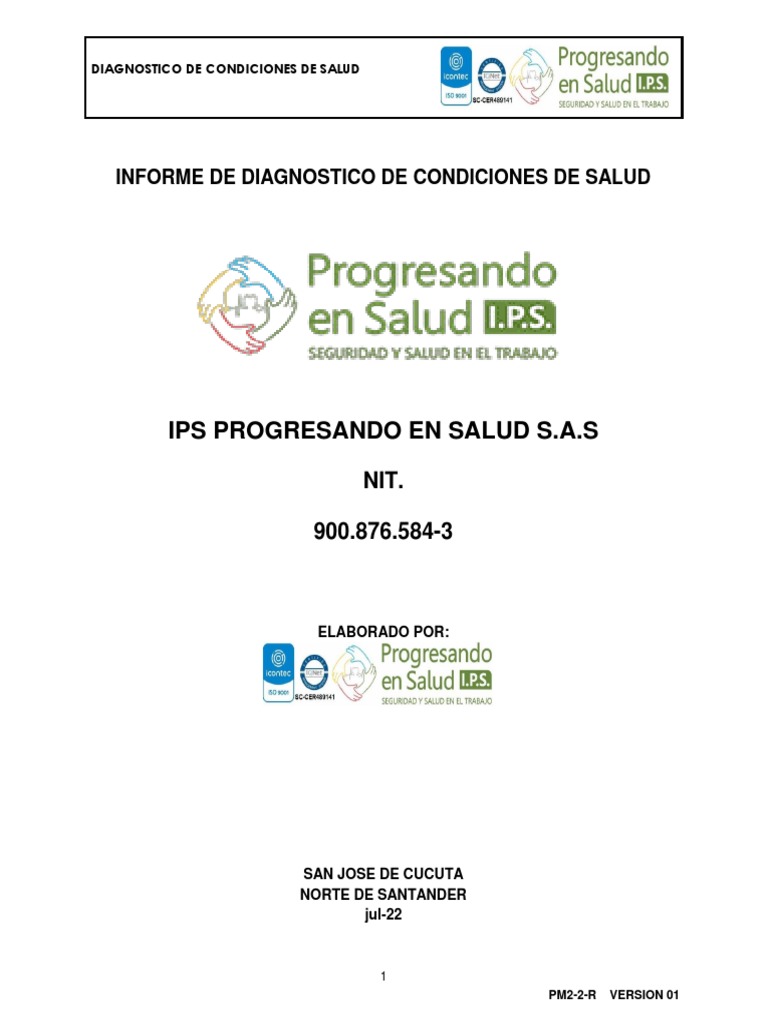 Informe de DX Ips Progresando en Salud 2022 | PDF