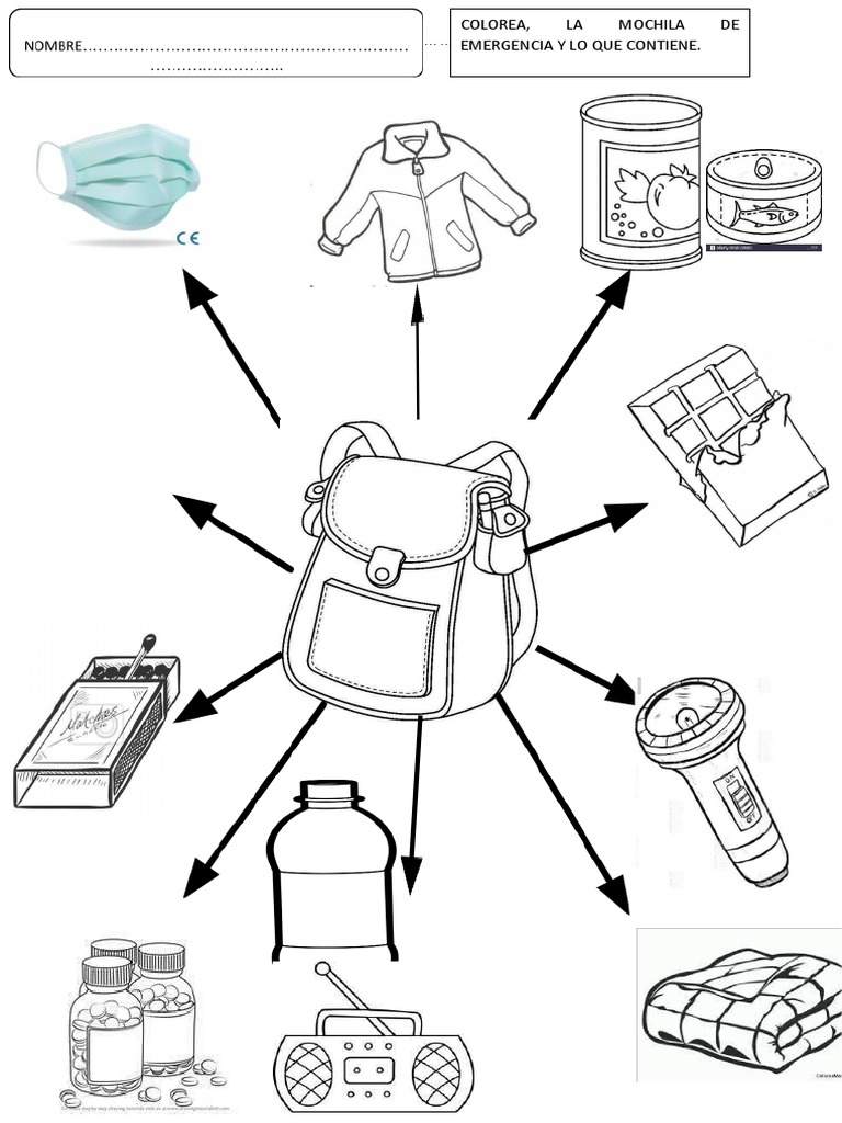 Fichas de Mochila de Emergencia | PDF