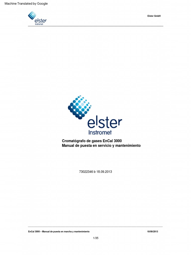 Elster EnCal 3000 Manual | PDF | Dirección IP | Gases