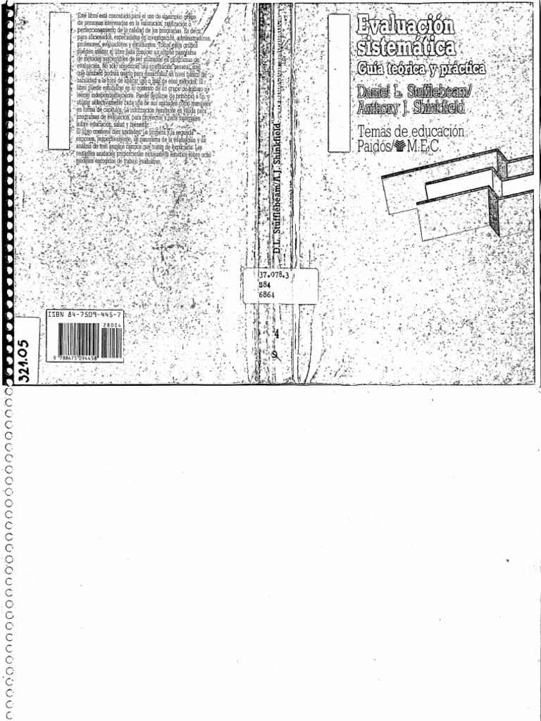 STUFFLEBEAM Daniel y SHINKFIELD Anthony Evaluacion Sistematica | PDF ...