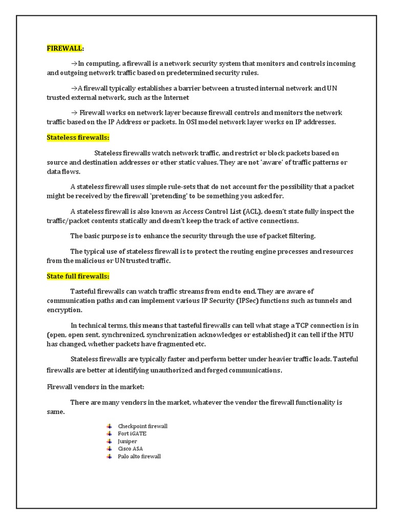 Checkpoint Firewall | PDF | Virtual Private Network | Internet Protocol ...