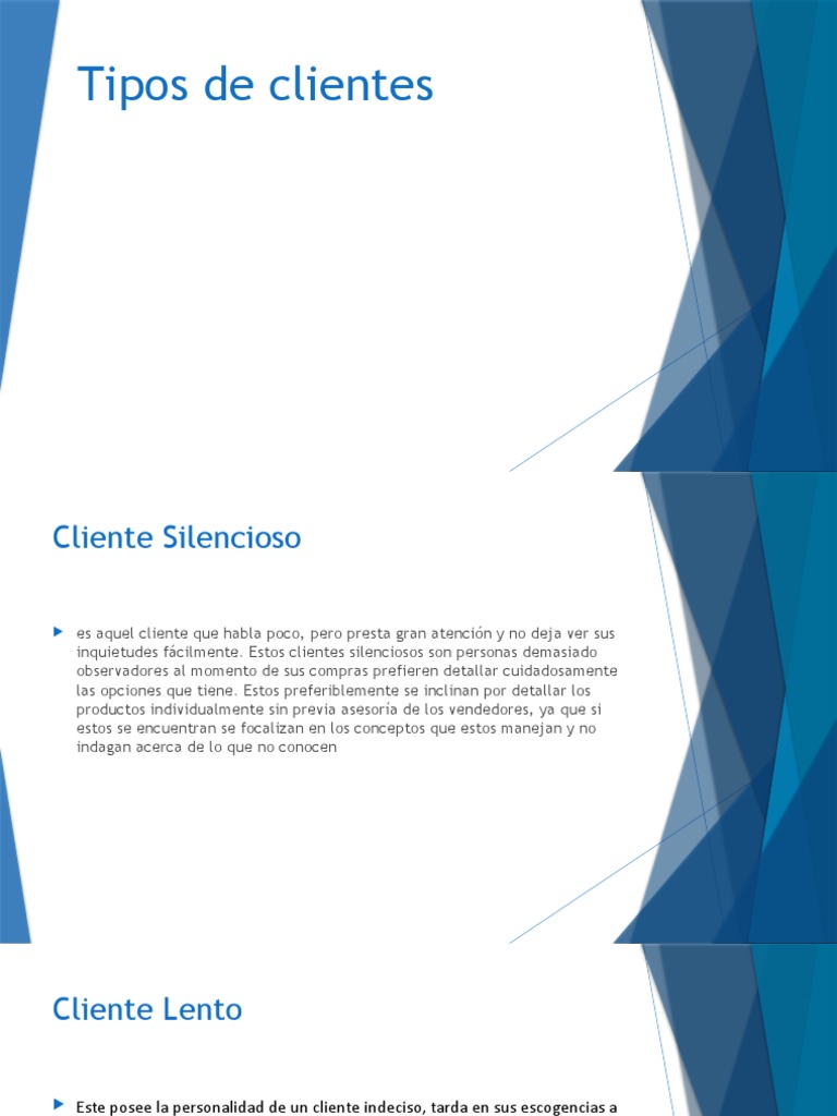 Tipos de Clientes Obstinados | PDF | Cliente
