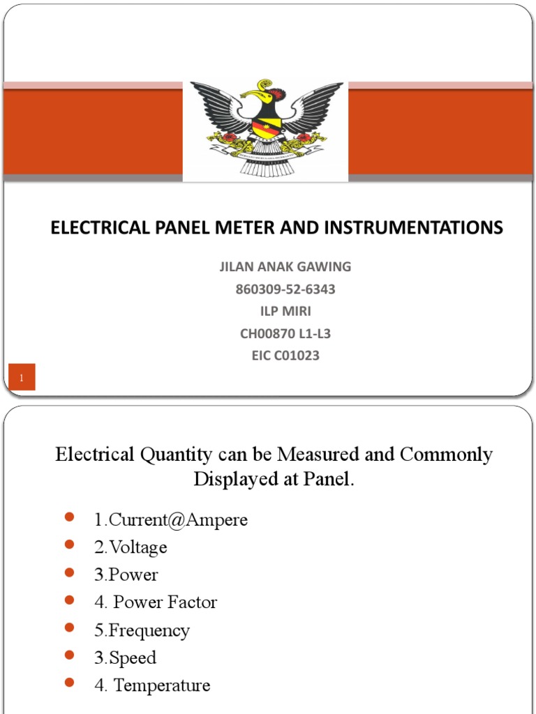 Electrical Panel Meter and Instrumentations | PDF | Electronics ...