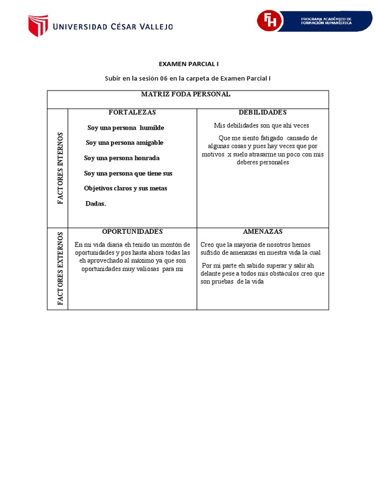 EXAMEN PARCIAL I.doc Tutoria - Doc PEPE | PDF