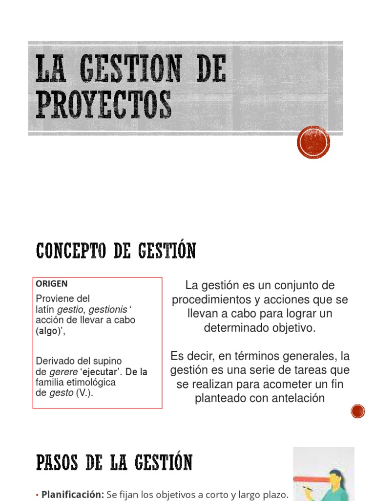 La Gestion de Proyectos | PDF | Planificación | Gestión de proyectos