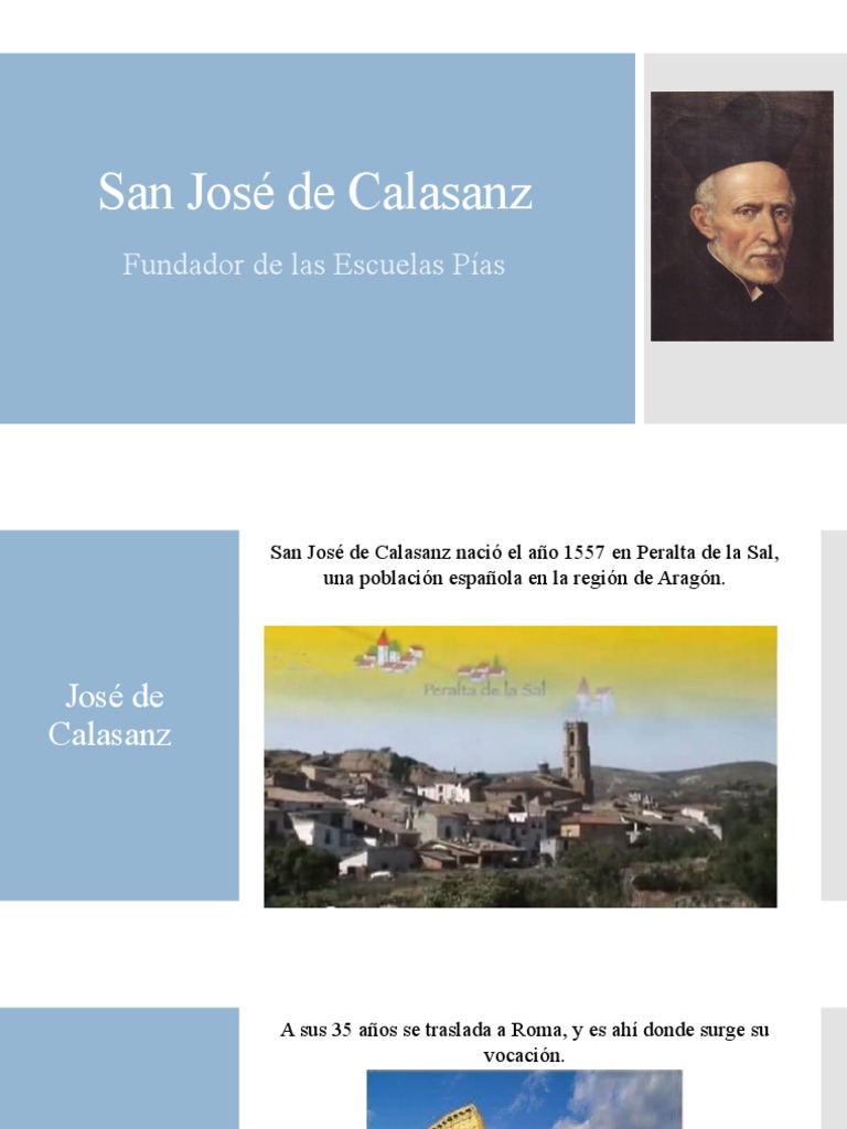 San José de Calasanz | PDF | Iglesia Católica