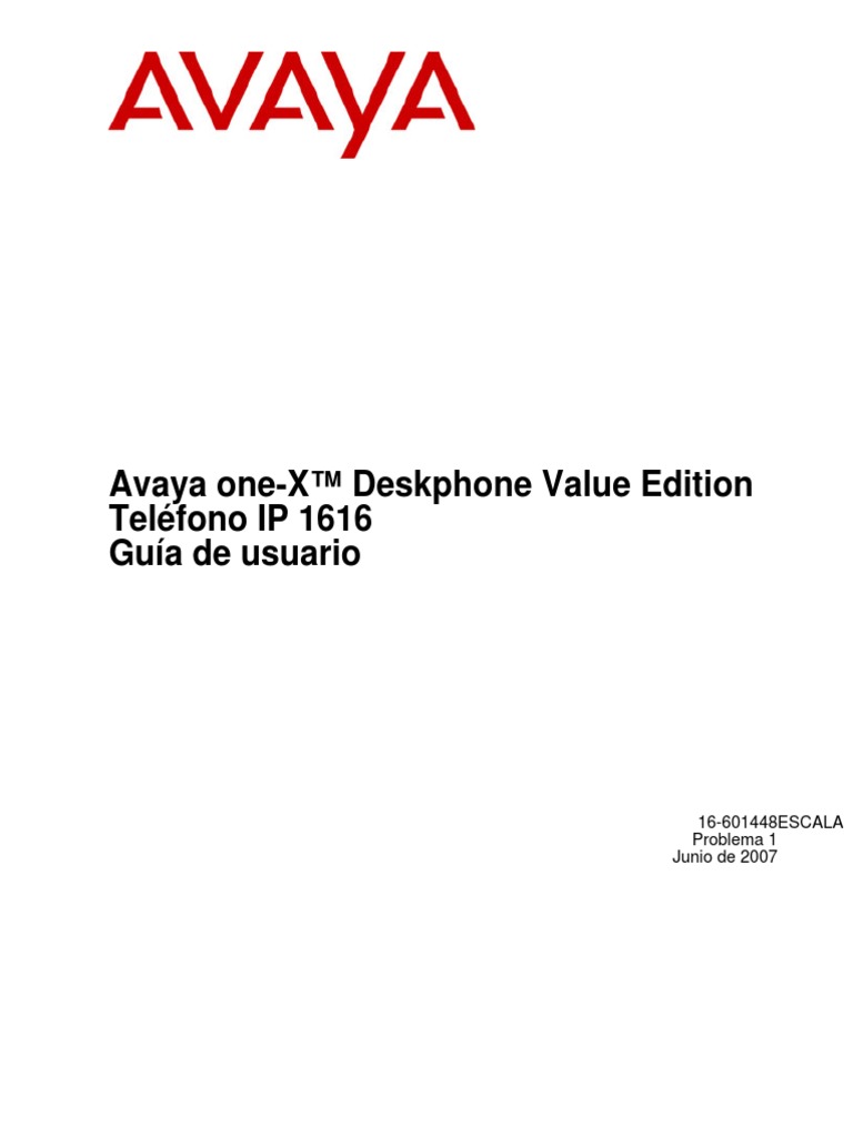 Avaya IP 1616 | PDF | Mensaje de voz | Teléfonos móviles Avaya IP 1616 | PDF | Mensaje de voz | Teléfonos móviles