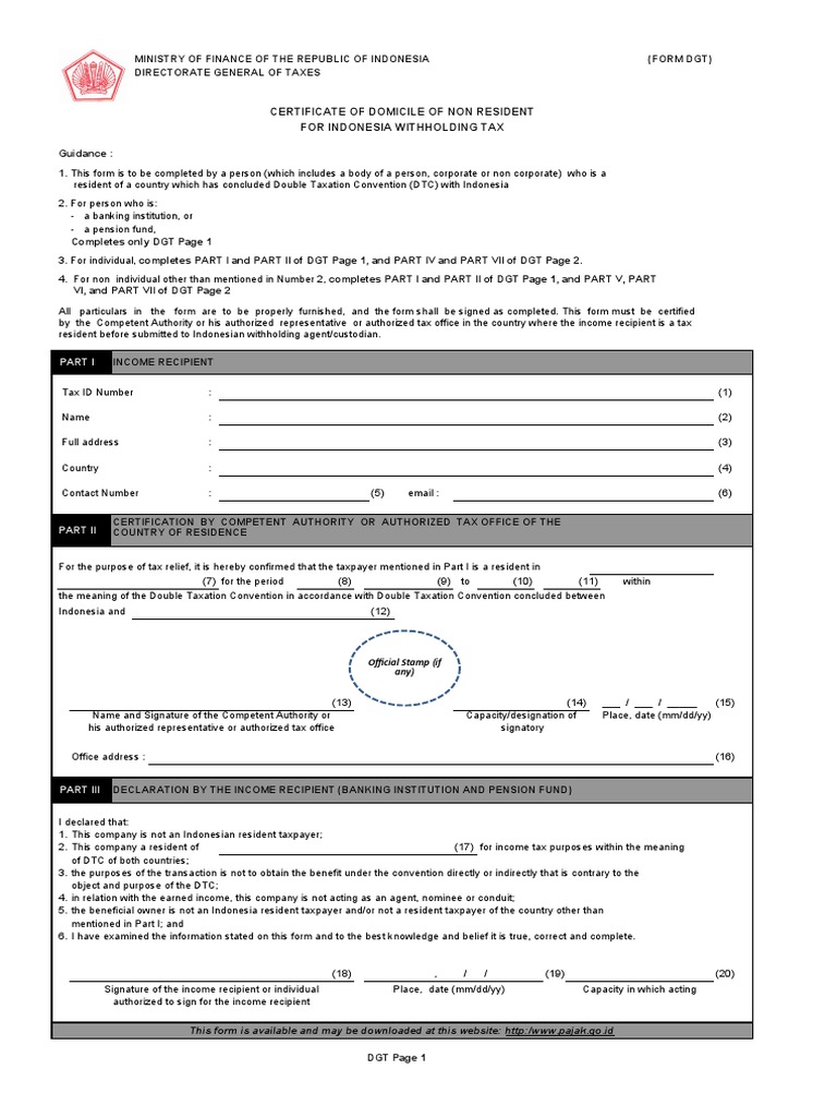 Cod DGT - Per - 25 - PJ - 2018 | PDF | Taxpayer | Taxes