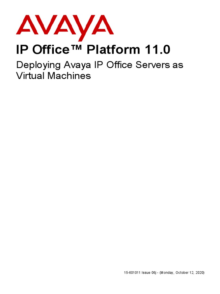 Ip Office Virtual Machine Deployment en | PDF | V Mware | Virtual Machine