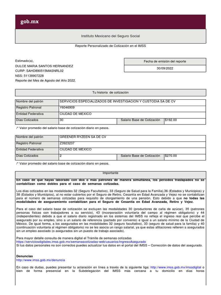 REPORTE RPCI Agosto2022 | PDF