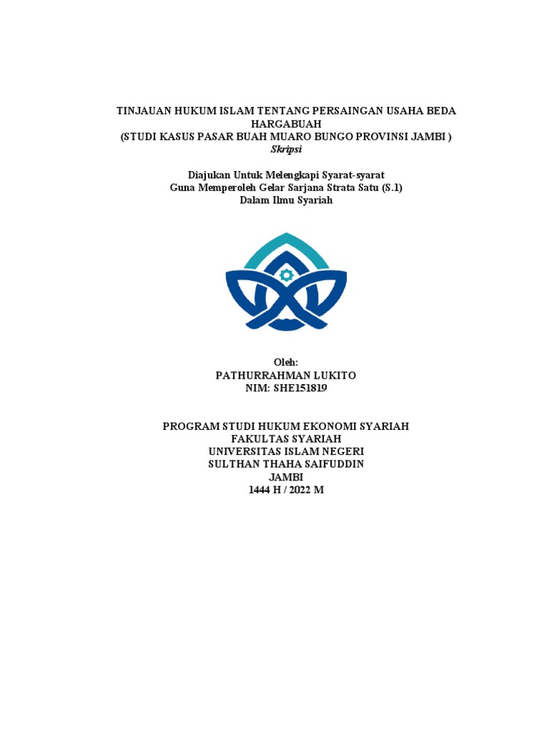 Turnitin 2 SKRIPSI PATHURRAHMAN | PDF