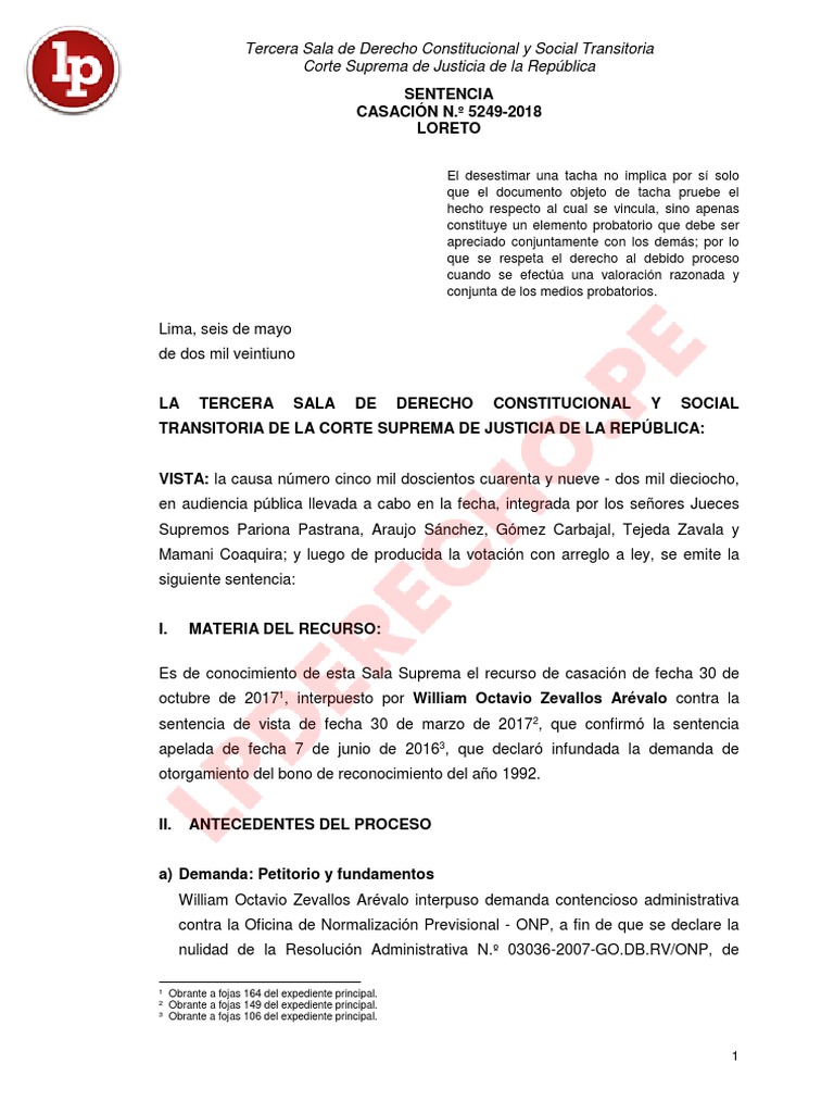 Tacha de Documento | PDF