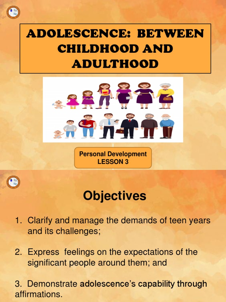 Lesson 3 Adolescence Between Childhood and Adulthood-1 | PDF