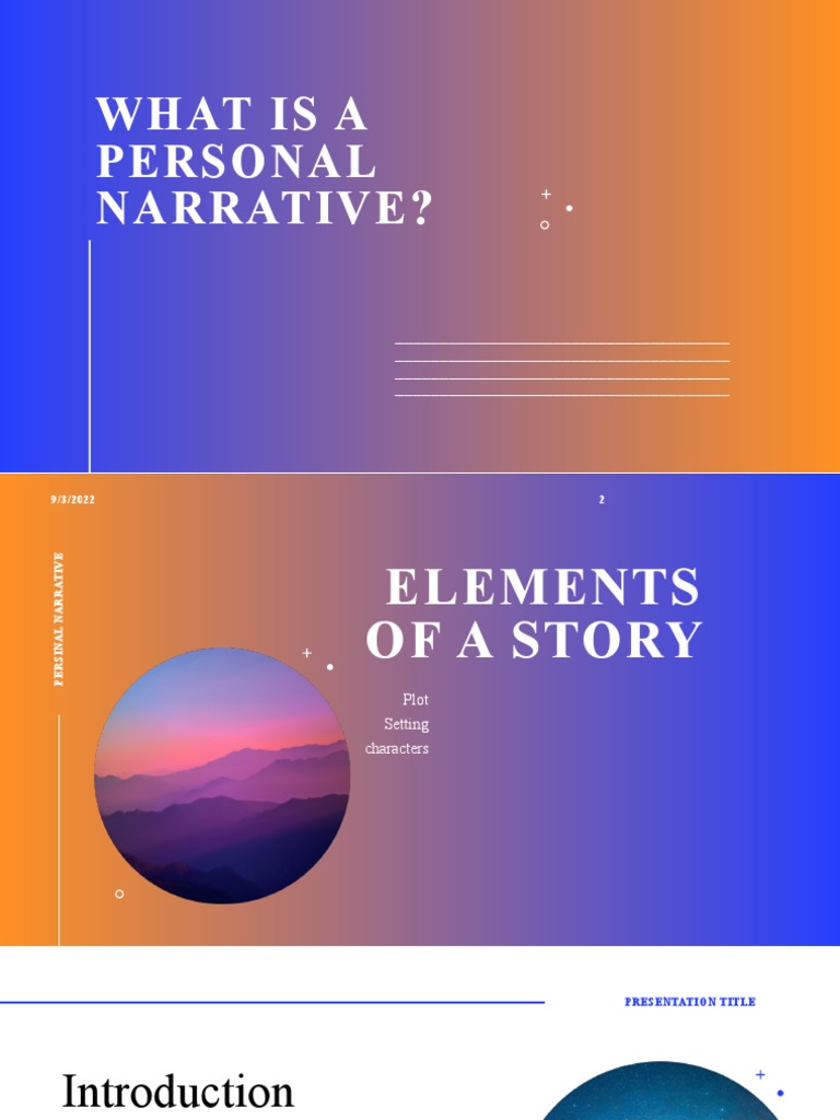 Personal Narrative Slides | PDF | Microsoft Power Point | Software