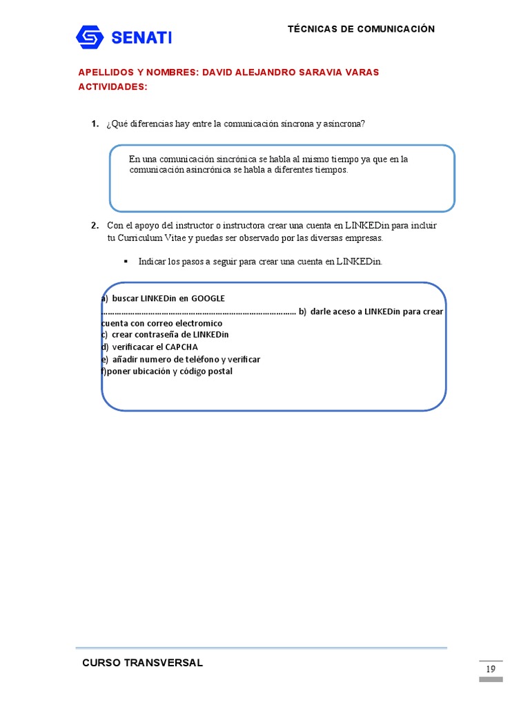 Tarea 001 | PDF | Comunicación