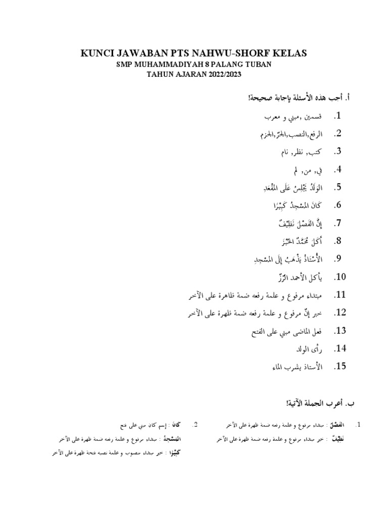 Kunci Jawaban PTS Ganjil NHW-SRF 9 2223 | PDF