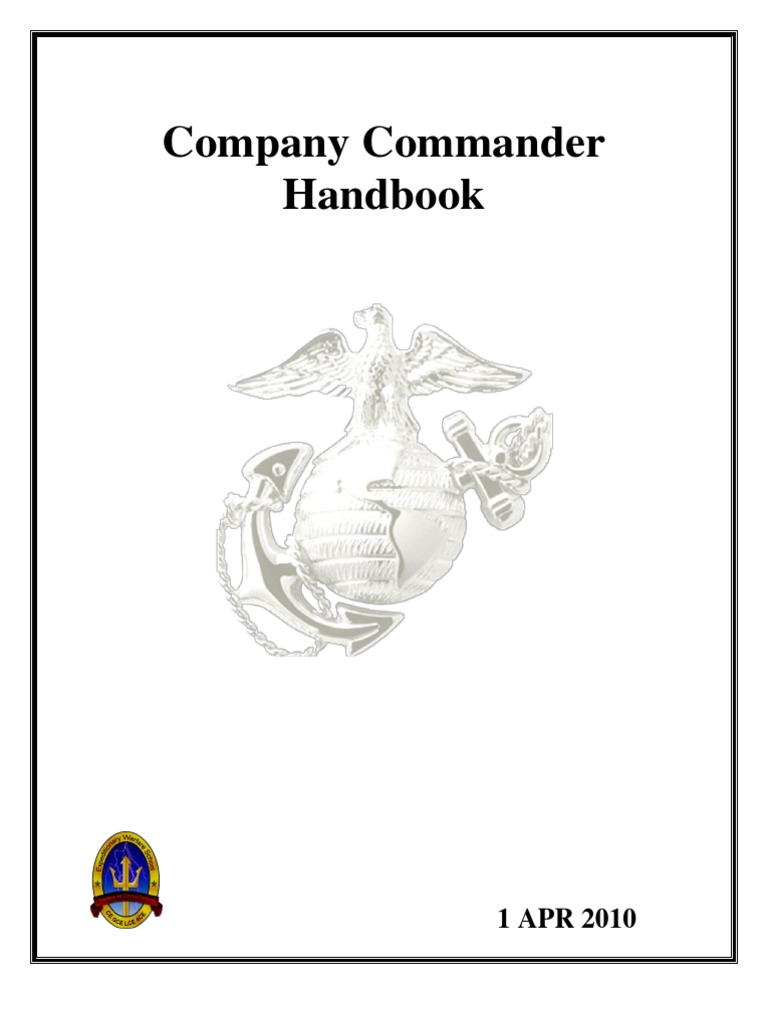 Company Commander Handbook Overview | PDF | United States Marine Corps ...
