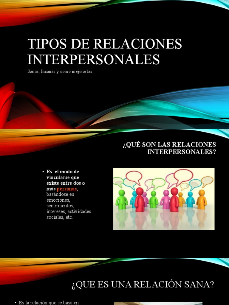 Tipos de Relaciones Interpersonales | PDF | Las emociones | Sicología