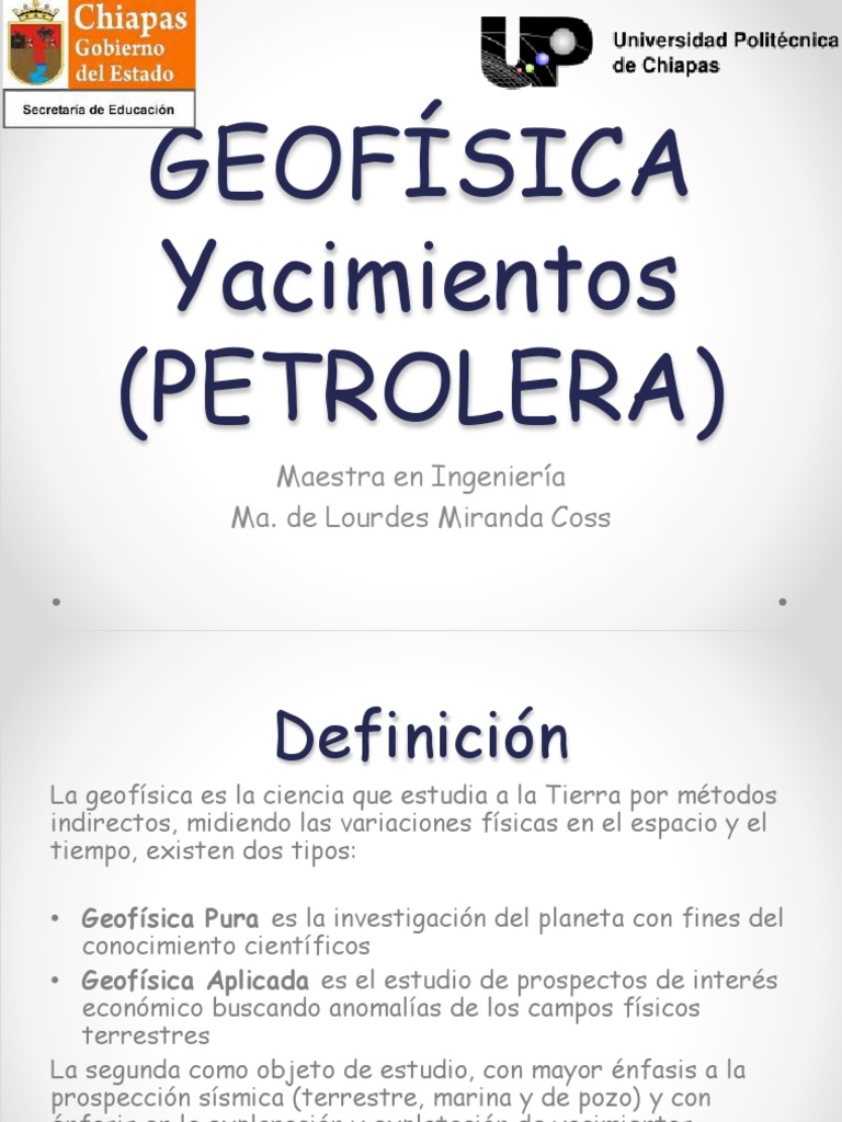 Geofísica-Yacimientos (Petrolera) | PDF | Tierra | Electricidad