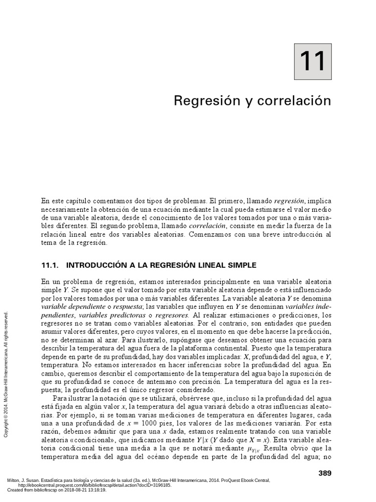 Teoria Regresión y Correlación | PDF | Análisis de regresión | Regresión lineal