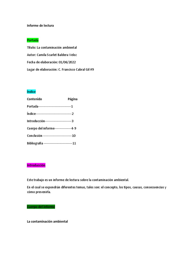 La Contaminación Ambiental UwU | PDF | Contaminación | La contaminación del agua