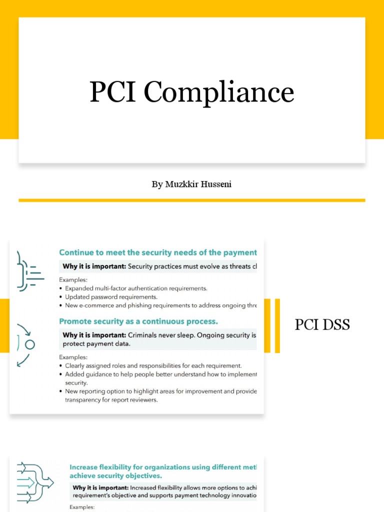 An Overview of PCI Compliance Requirements and Best Practices for Achieving and Maintaining PCI ...
