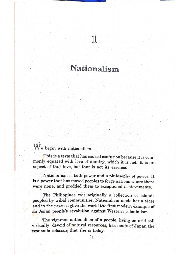 Nationalism by Lichauco | PDF