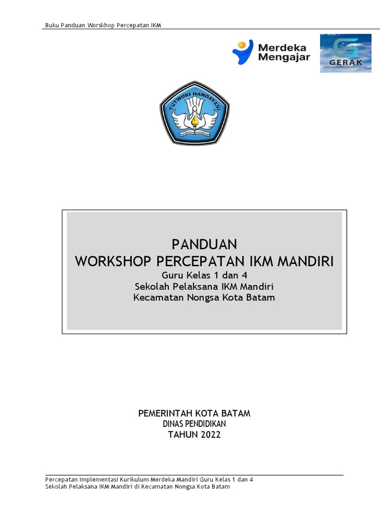 Panduan Workshop Ikm M Nongsa | PDF