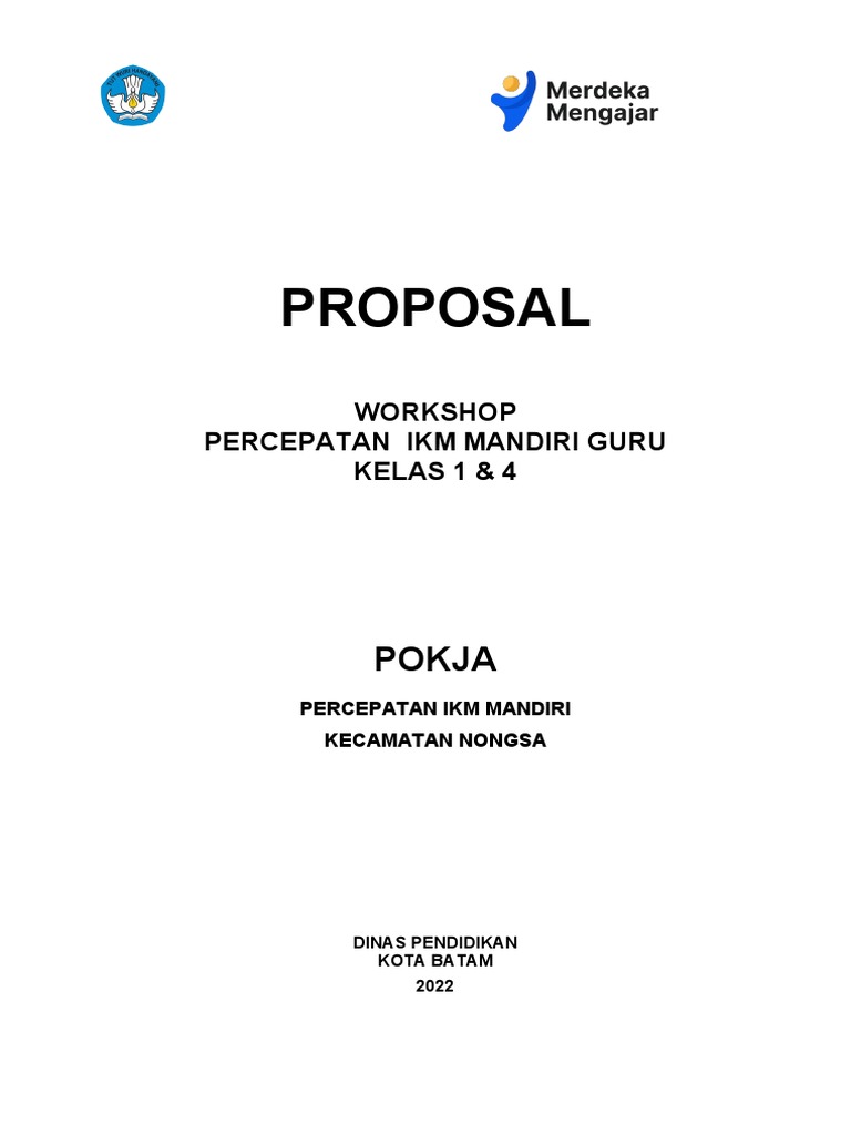 Proposal Workshop IKM Nongsa 2022 | PDF