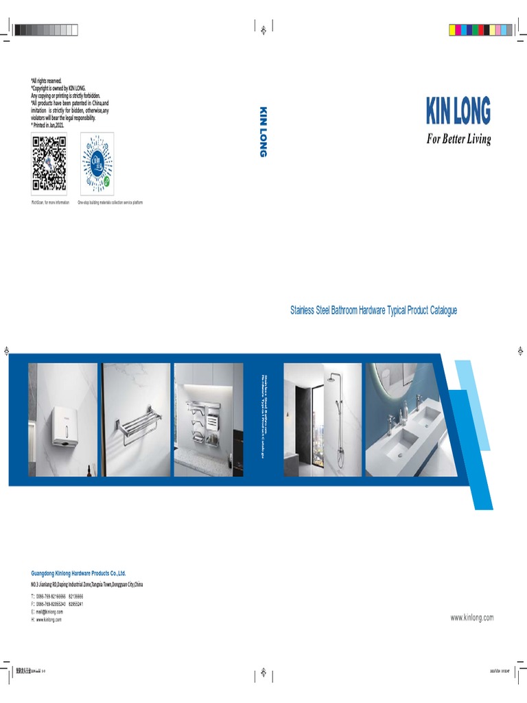 Kinlong Stainless Steel Hardware Catalogue | PDF | Bathing | Civil ...