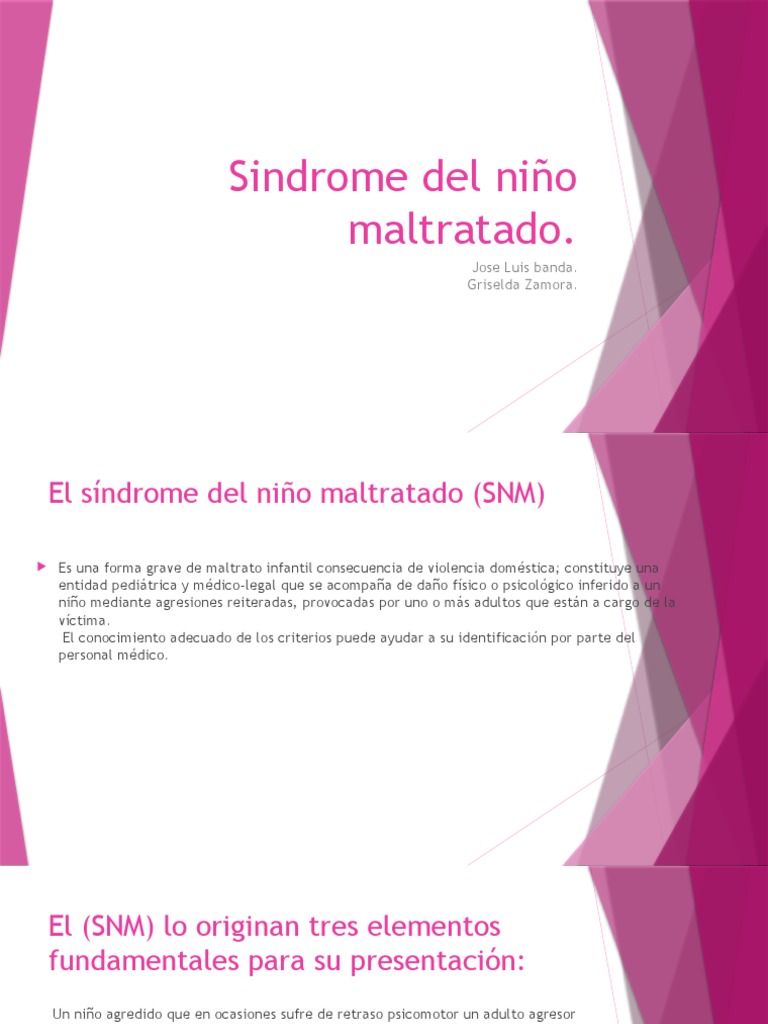 Síndrome del Niño Maltratado: Identificación y Causas | PDF | Abuso ...