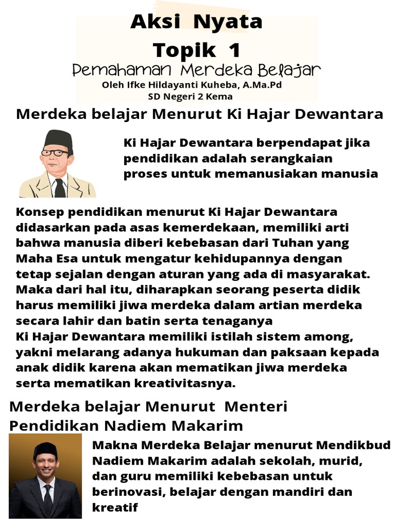 Merdeka Belajar: Konsep dan Implikasi | PDF