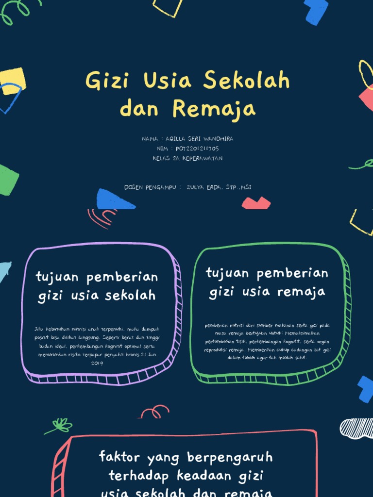 Gizi Optimal untuk Anak dan Remaja | PDF