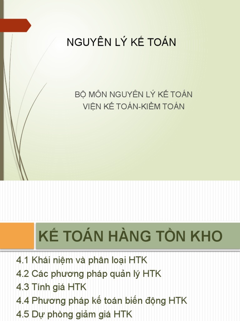 Chương 4 - Hàng T N Kho | PDF