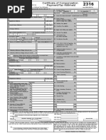 2316 (1) 2 | PDF | Withholding Tax | Employment