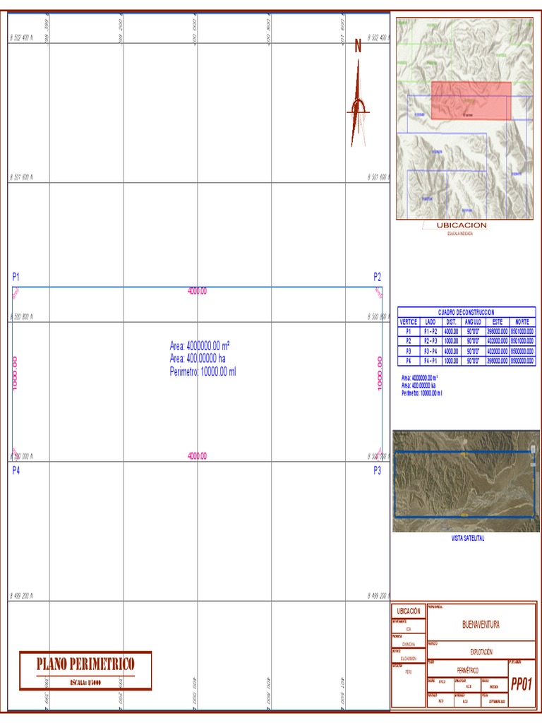 Plano Perimetral Mina Buenaventura-Plot A0 | PDF