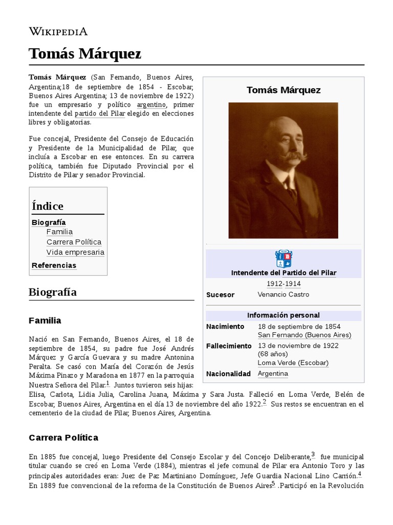 Tomás Márquez | PDF | Buenos Aires