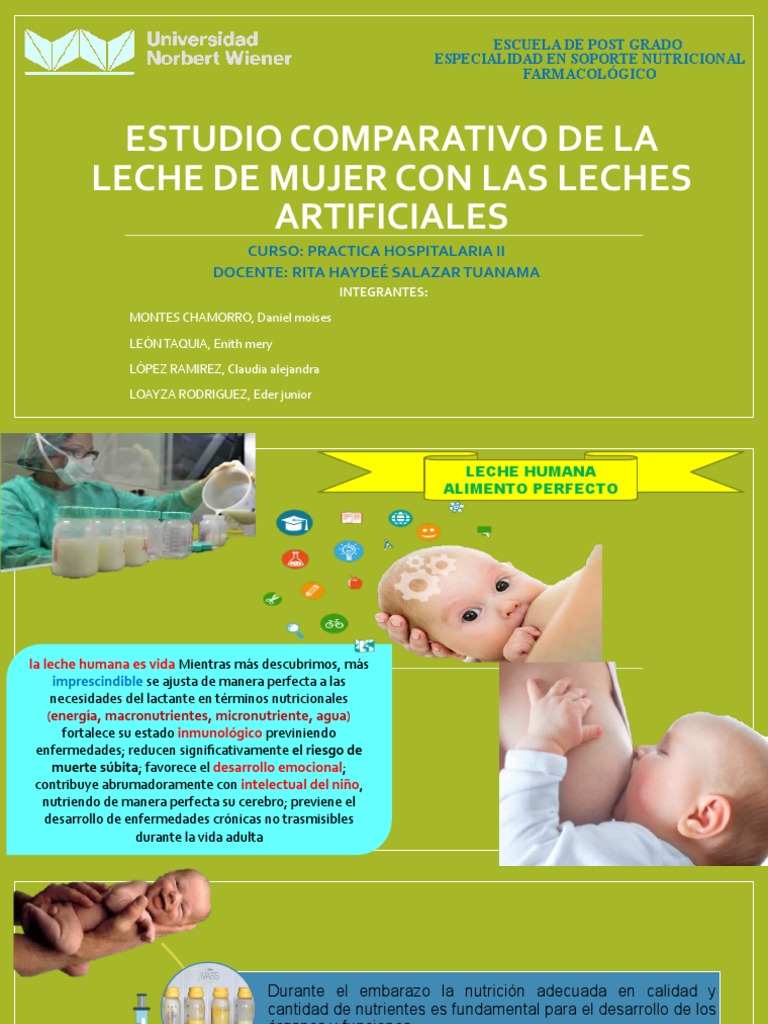 Estudio Comparativo de La Leche de Mujer - 10-10 | PDF | Leche | Amamantamiento
