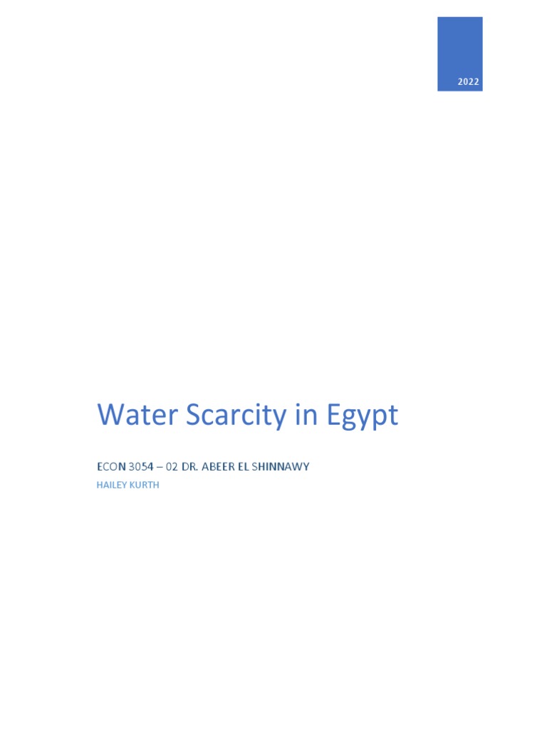 Water Scarcity | PDF | Water Scarcity | Water