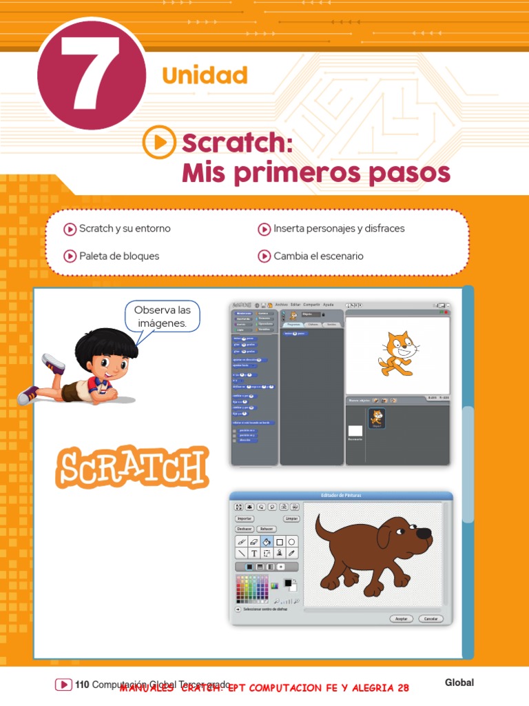 Introducción a Scratch para Niños | PDF | Scratch (lenguaje de programación) | Informática