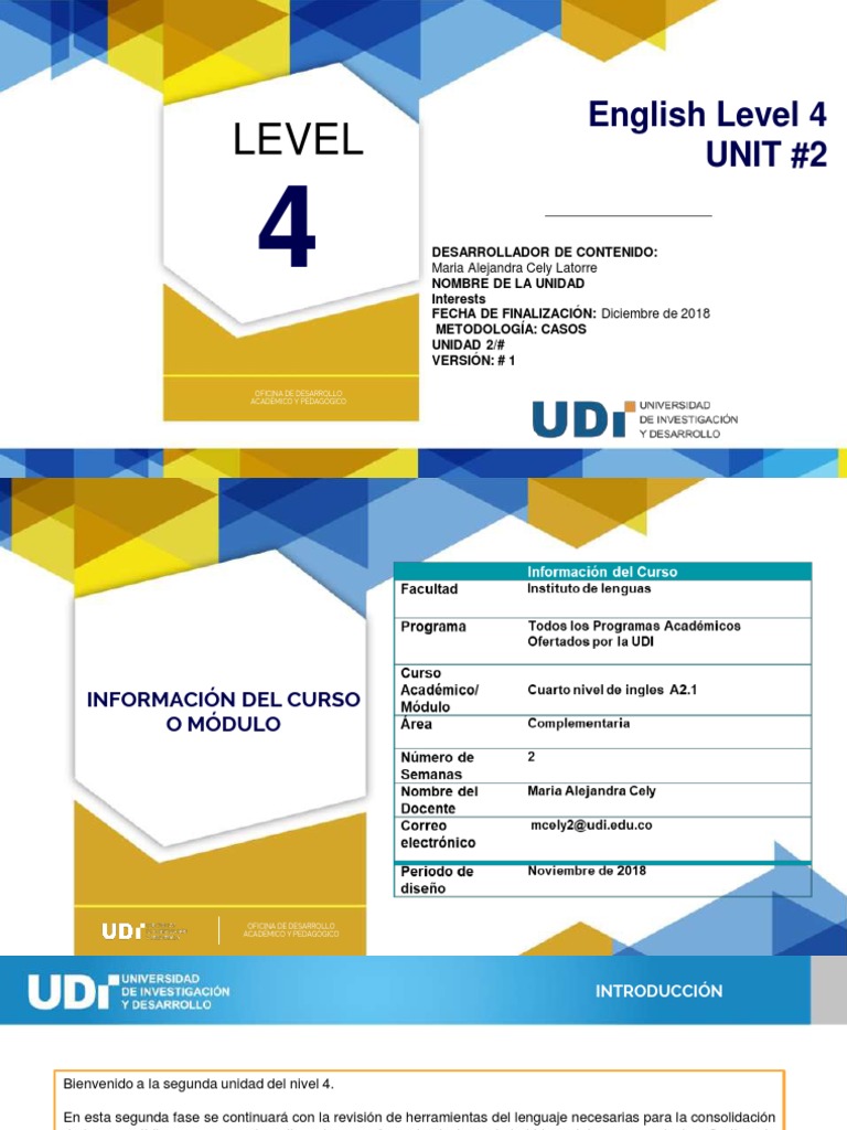 Unit 2 - Ingles - Final | Descargar gratis PDF | Comprensión lectora | Aprendizaje