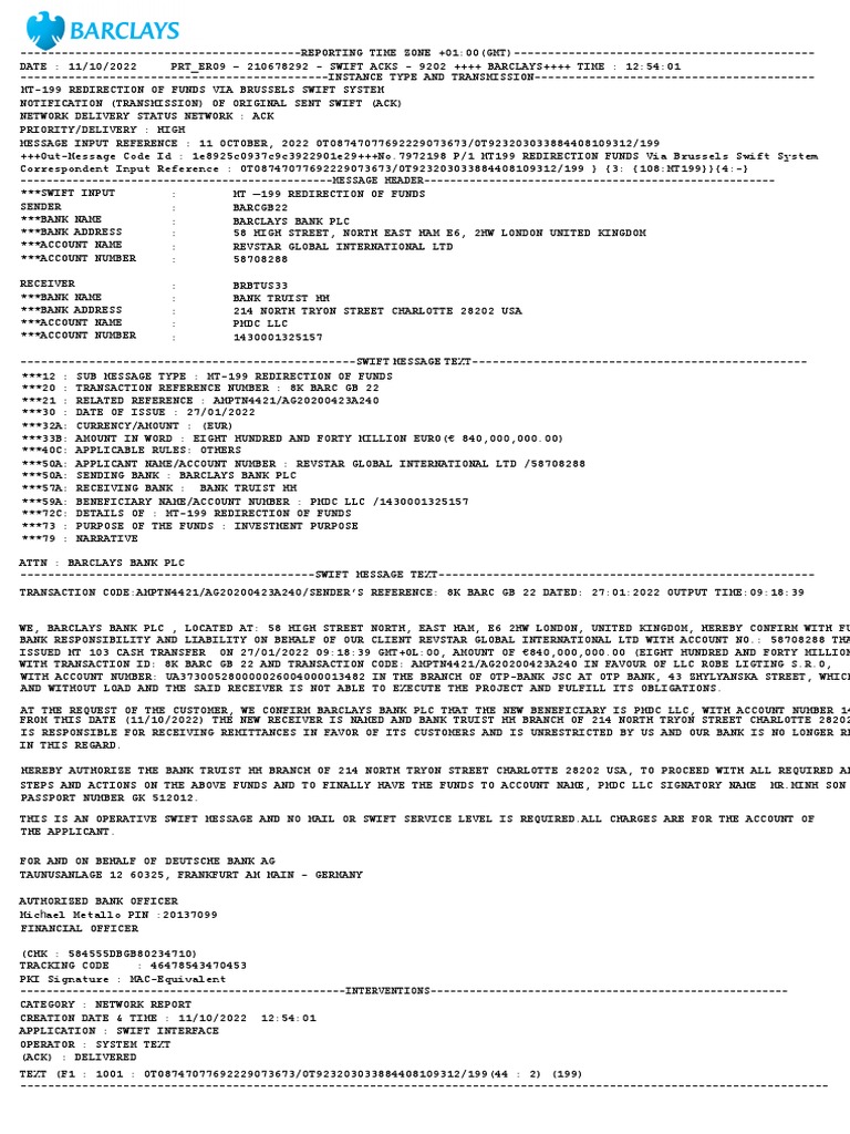 Truist HH MT 199 | PDF | Banks | Transmission Control Protocol