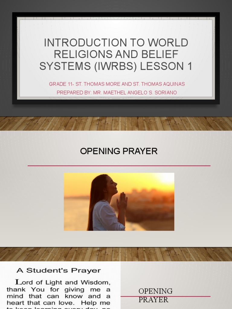 Introduction To World Religion and Belief System Lesson 1 | PDF | God | Deities