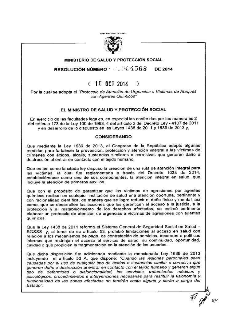 Resolucion 4568 de 2014 | PDF