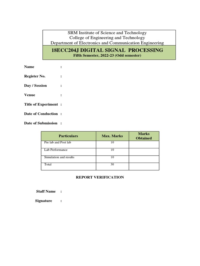 Exp-2 & 3-DSP | PDF | Sampling (Signal Processing) | Discrete Time And Continuous Time