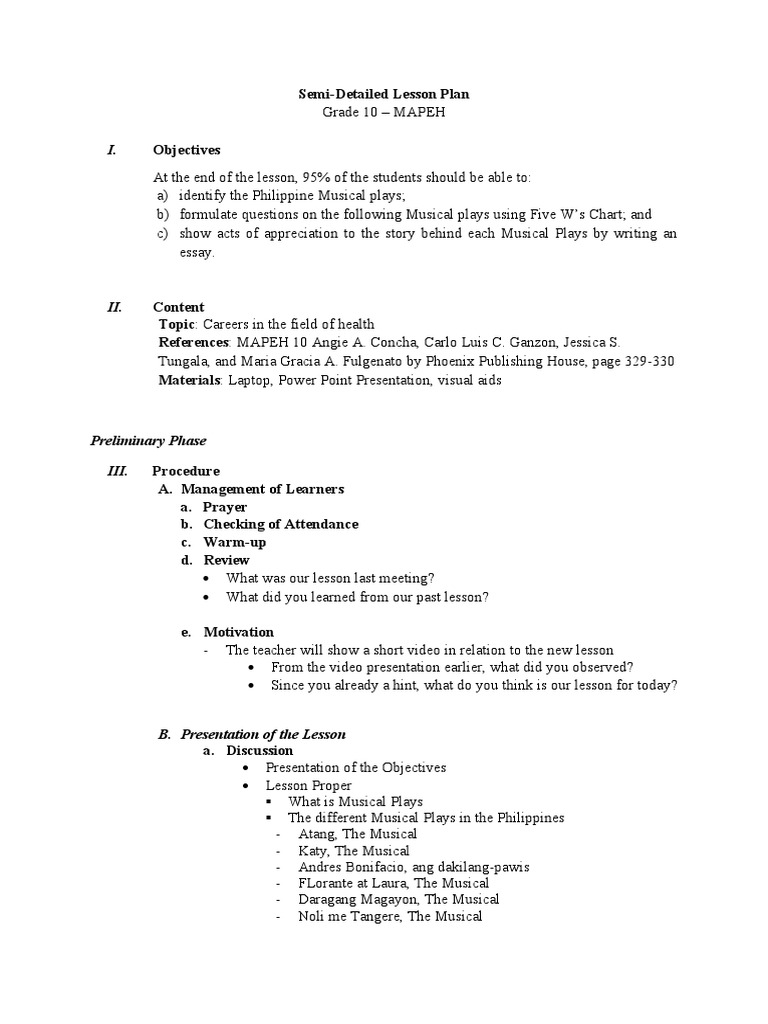 Musical Plays (Semi-Detailed) | PDF | Cognitive Science | Behavior Modification