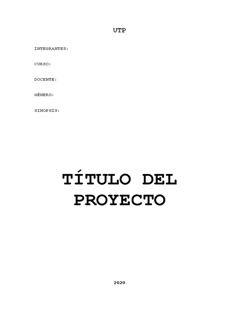 Plantilla Guion Literario | PDF