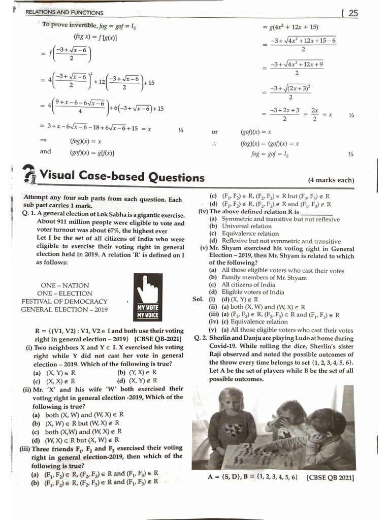 relation and functions case based | PDF