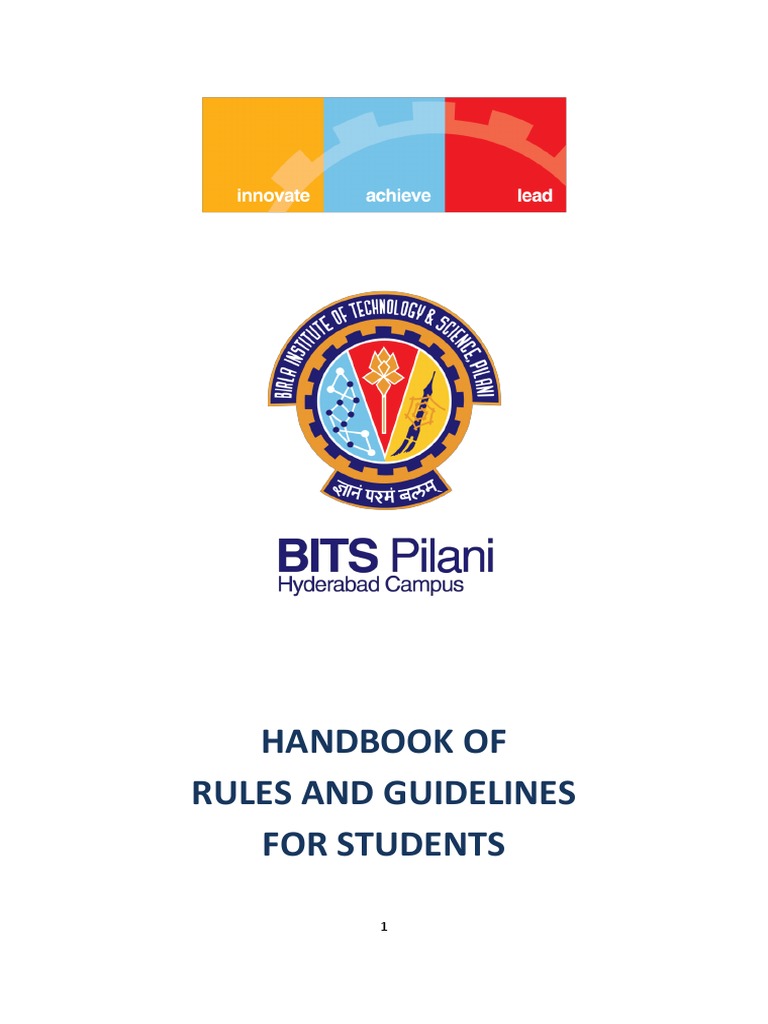 Hostel Rules And Regulations Booklet Bits Pdf Libraries Cheque